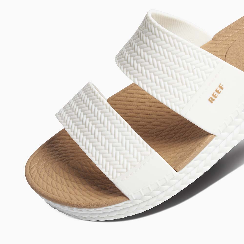 Reef Women Water Vista Slide - White/Tan